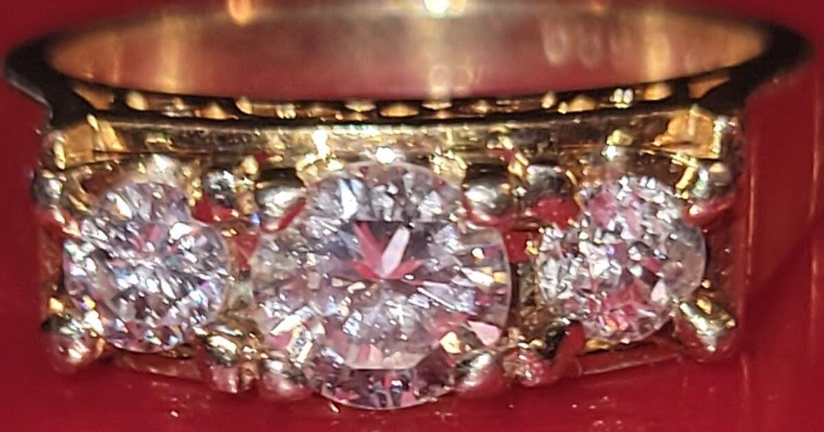 LIBCO 14k gold Filigree 3 diamond size 5 1/2. Under 2c for $500 in ...