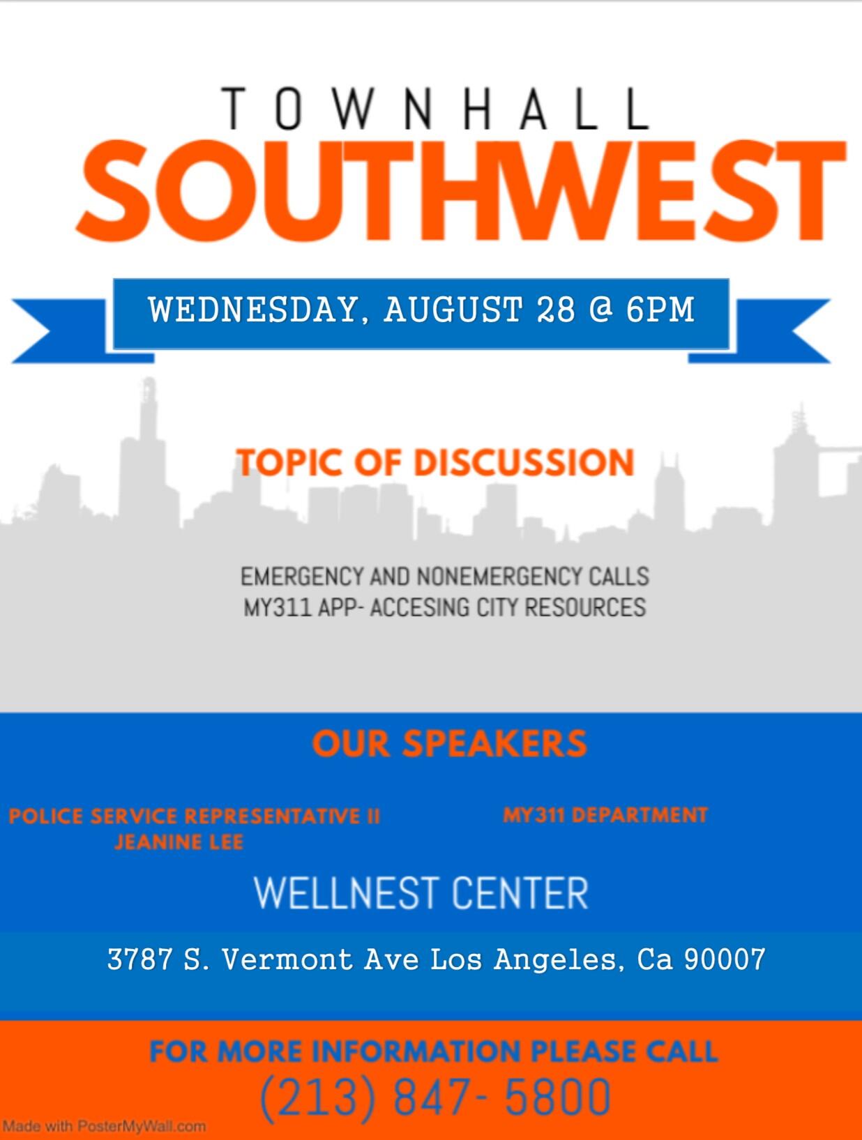 LAPD will be hosting a Community Town Hall this Wednesday to discuss ...