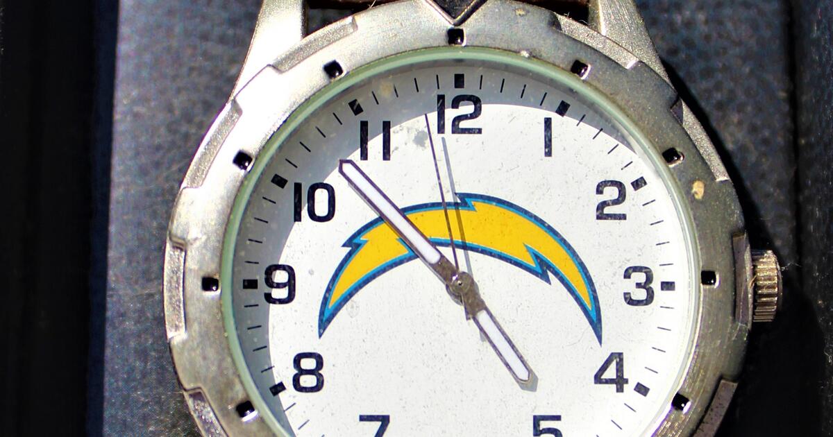 BRAND NEW NFL Game Time Chargers Watch w/ Brown Leather Band for $40 in ...