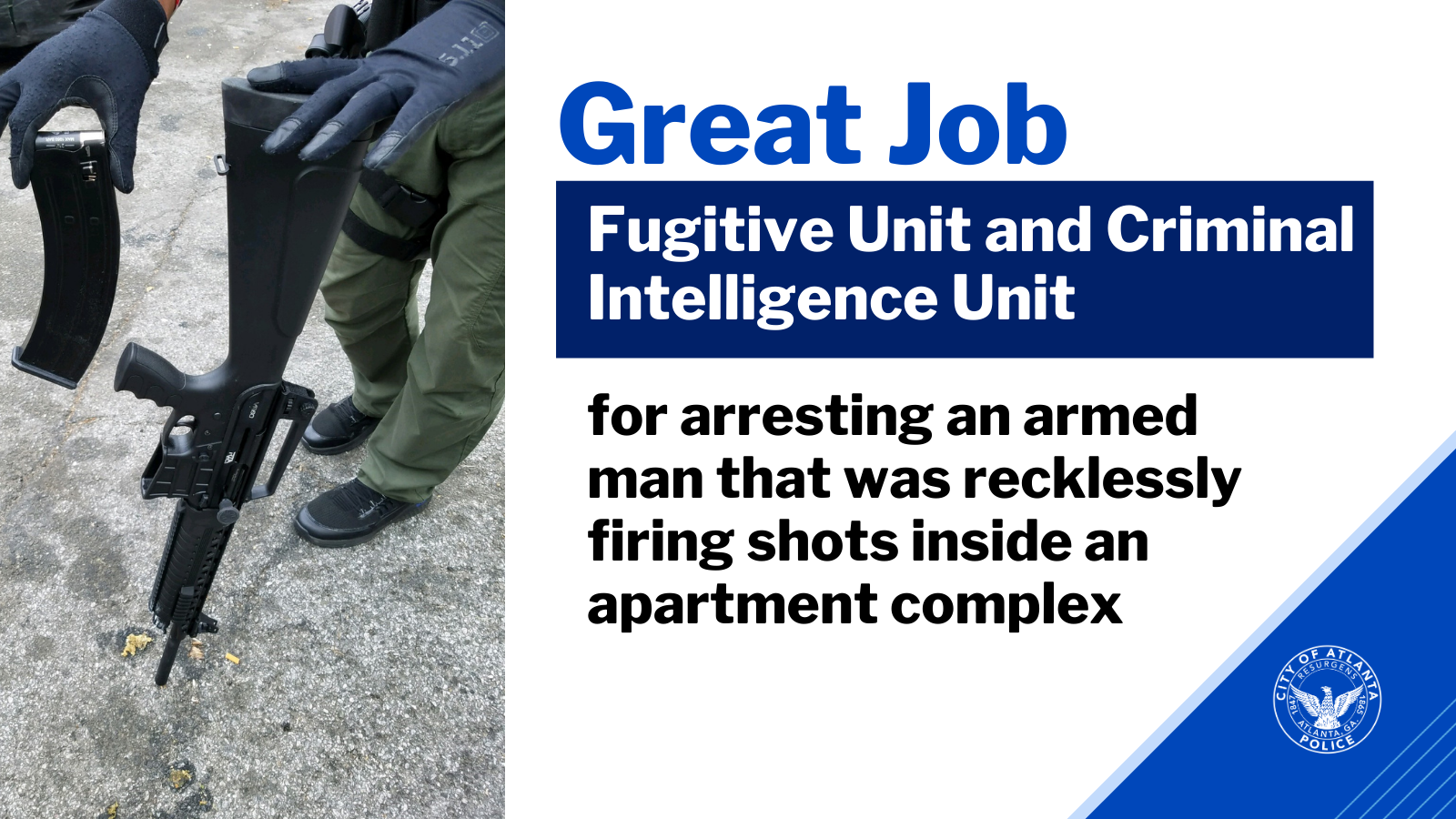 Reckless Behavior of Armed Man Leads to His Arrest By the Atlanta ...