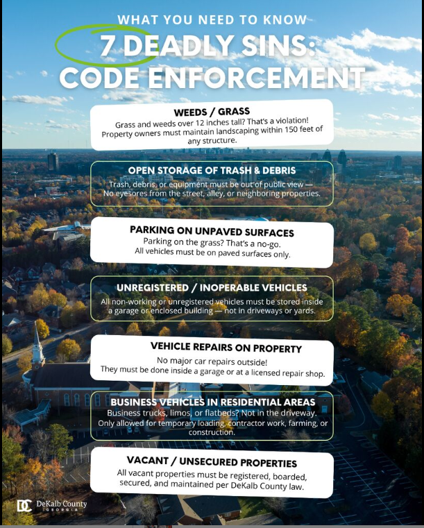 DeKalb County Code Compliance Administration 🏡