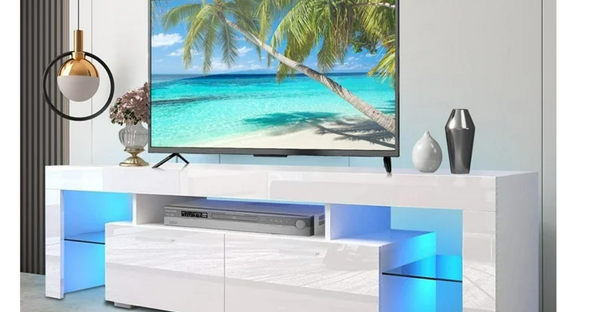 brand new in box TV Stand with LED Light for $160 in Salt Lake City, UT ...