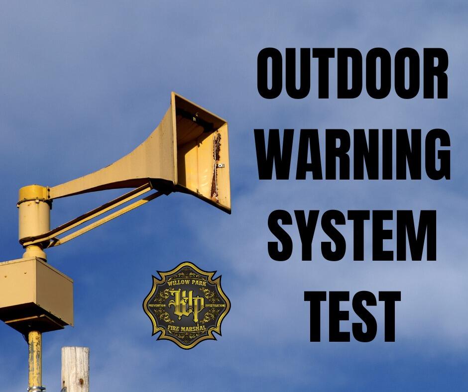 Parker County Emergency Services District 1 will test the outdoor ...