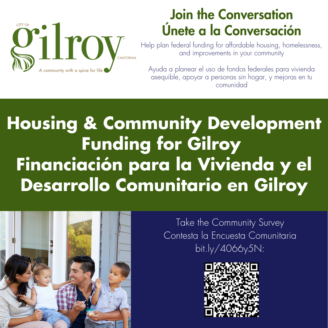 The City of Gilroy is drafting the 2025-2030 Consolidated Plan (Con ...