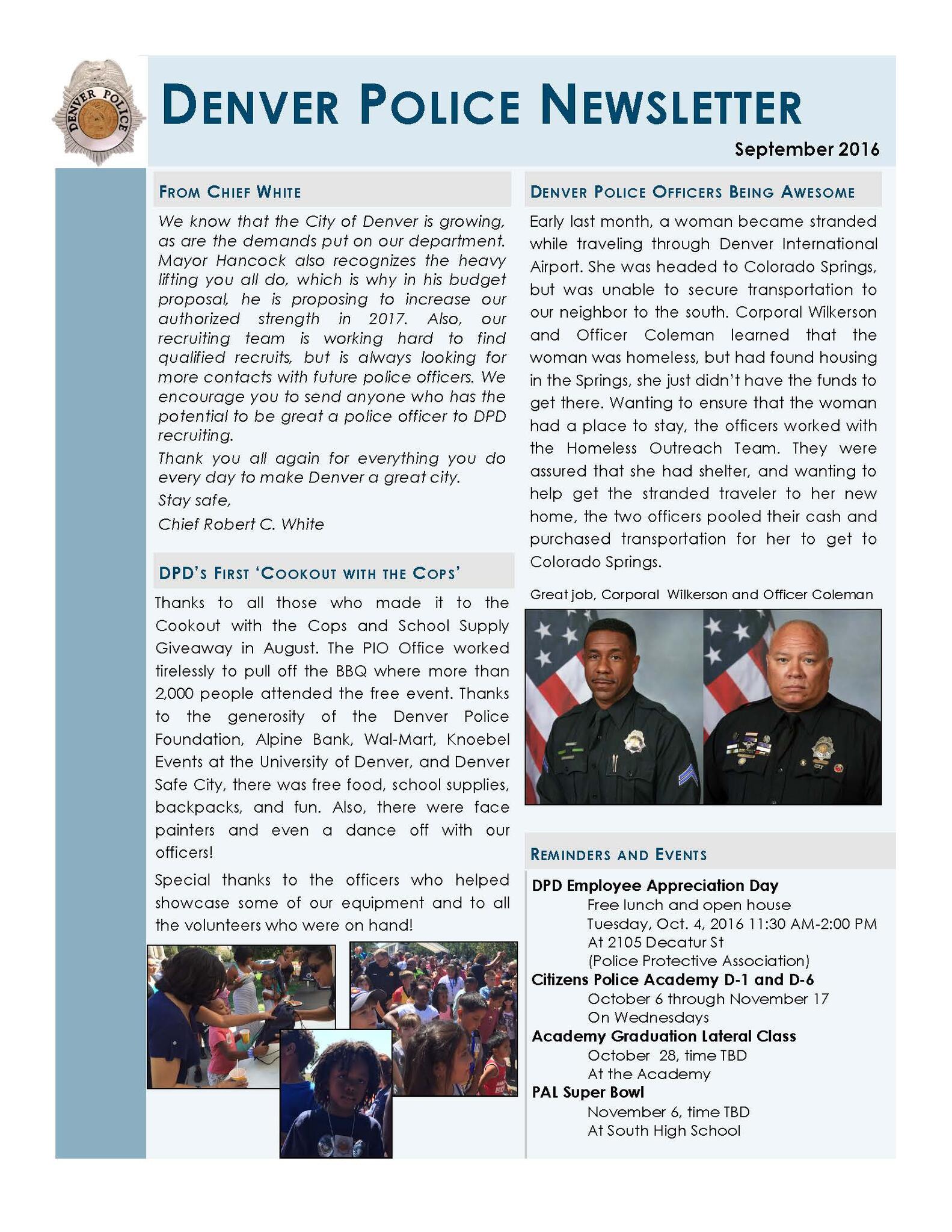 DPD Newsletter (Denver Police Department) — Nextdoor — Nextdoor