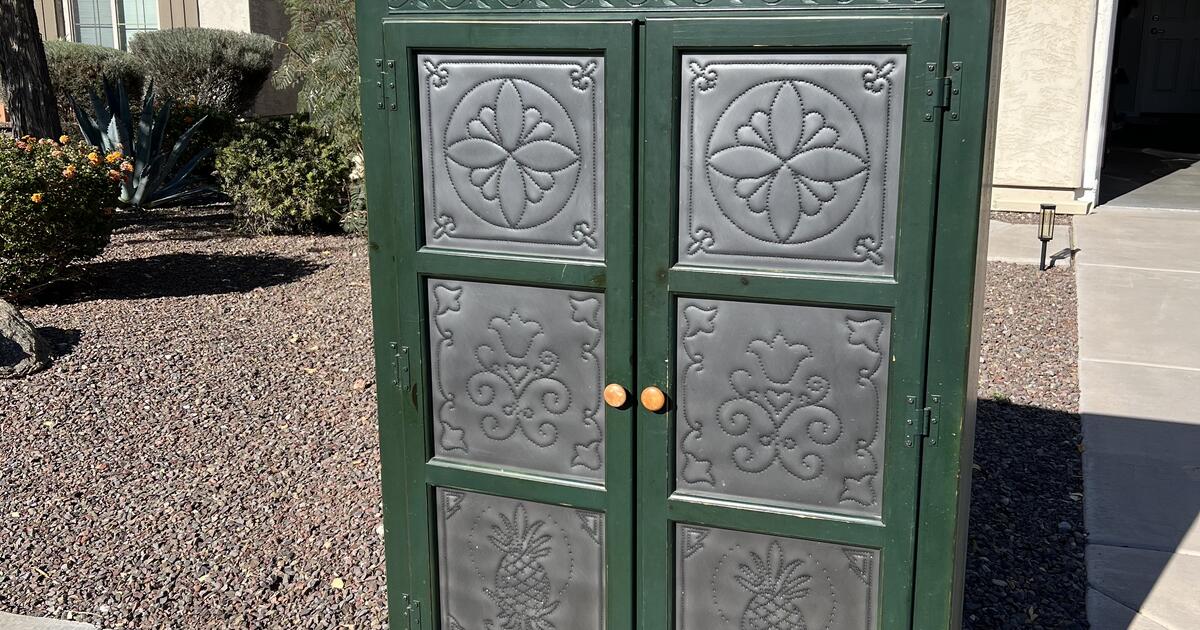 Green Pie Safe with Tin Panels for $25 in Buckeye, AZ | For Sale & Free ...