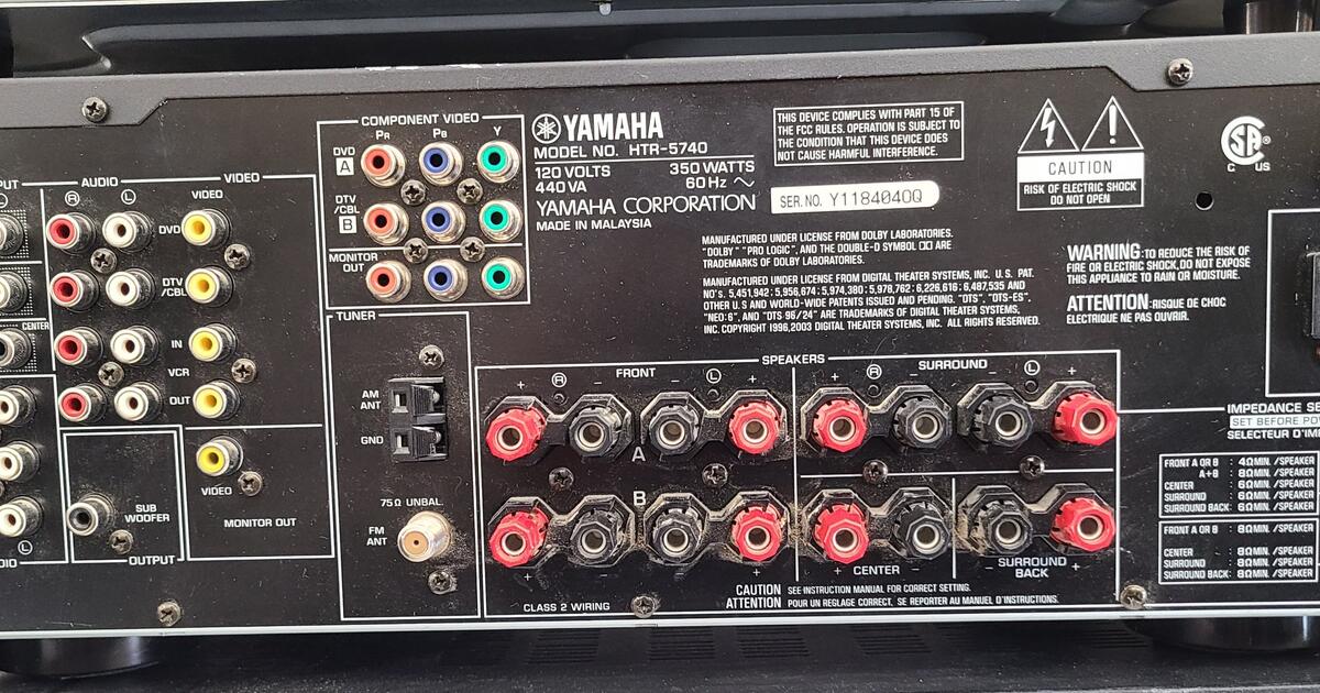 Yamaha AVR Model HTR-5740 for $15 in Tucson, AZ | For Sale & Free ...