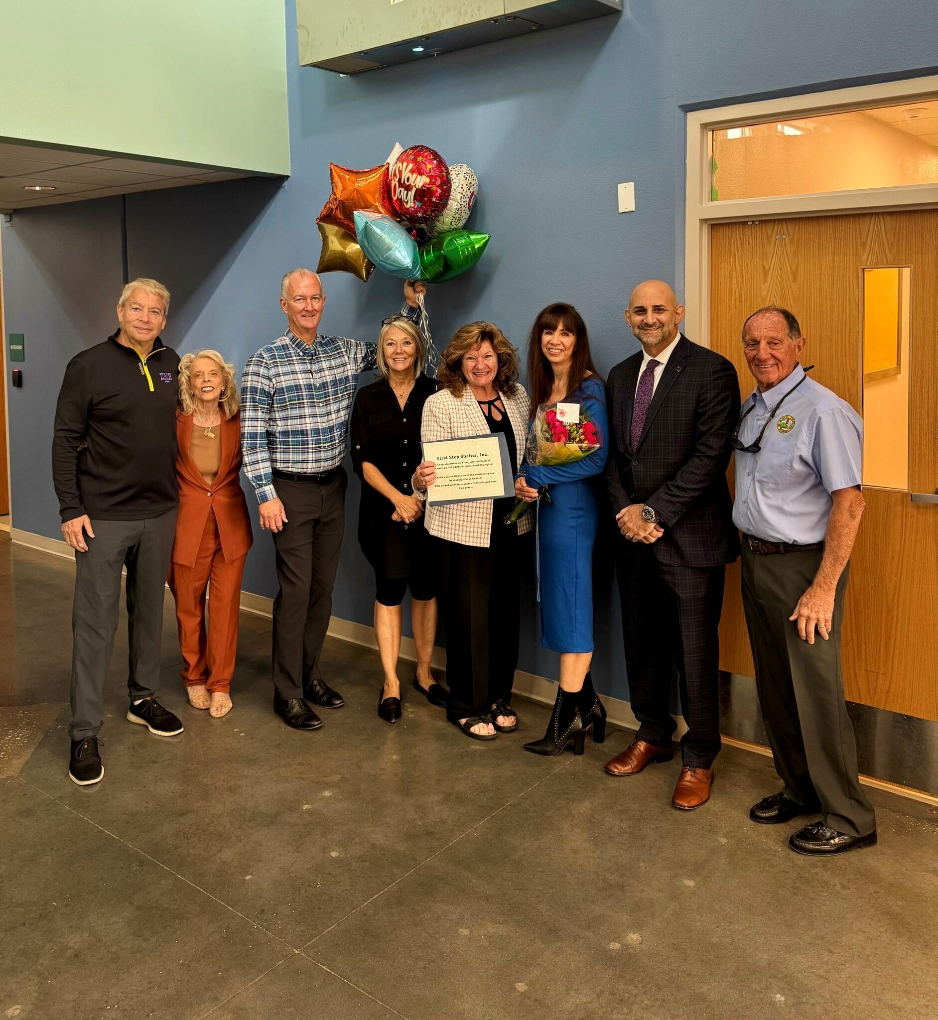 The First Step Shelter has been awarded the prestigious Bank of America ...