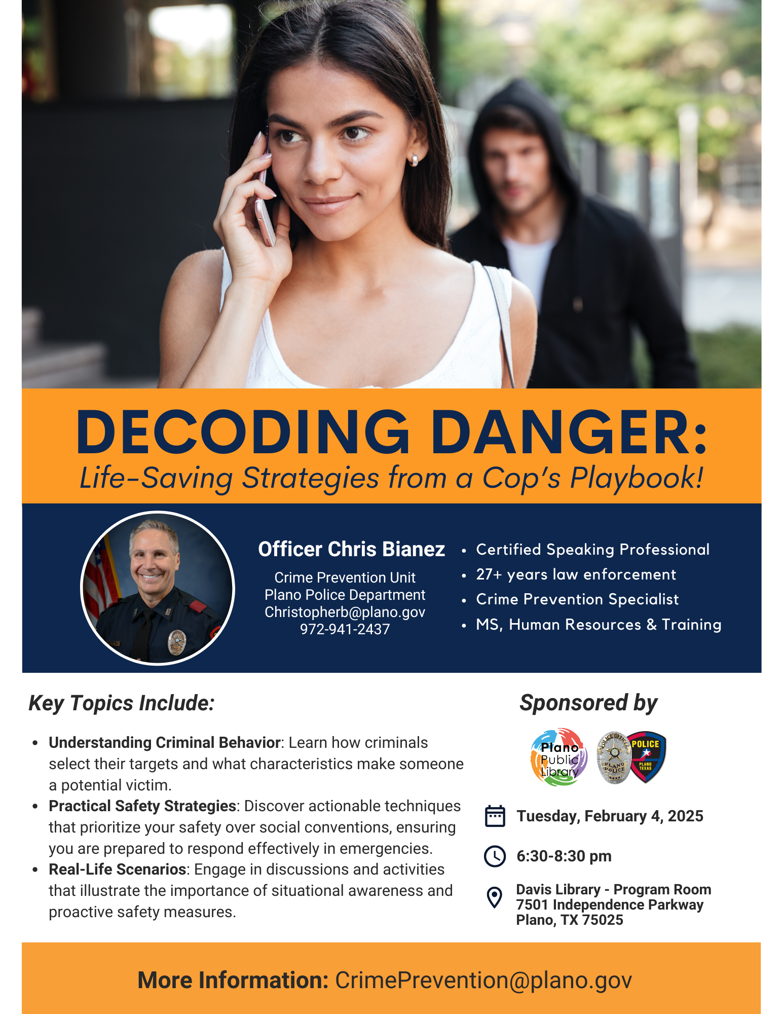 DECODING DANGER: Life-Saving Strategies from a Cop's Playbook (Plano Police Department ...