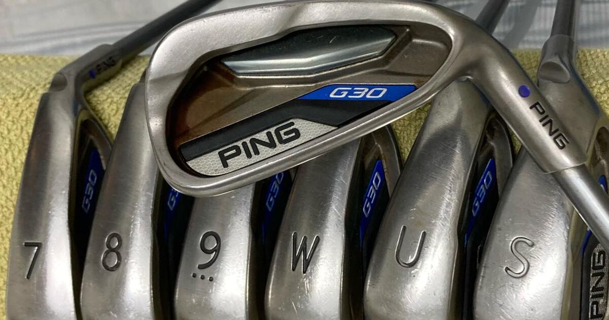 REDUCED! Ping G30 Golf Iron Set (7) 6-S, U, W Senior Flex Right Hand ...