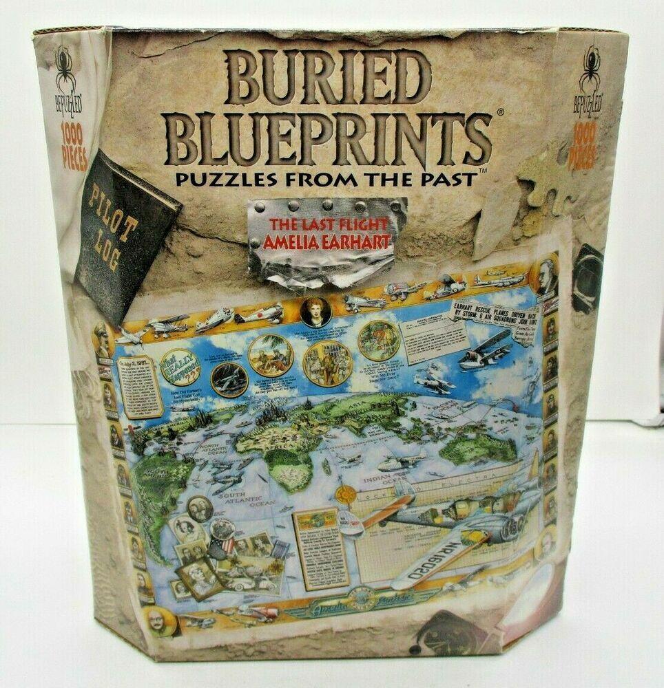 Mystery Puzzle - BePuzzled Buried Blueprints: The Last Flight Amelia ...