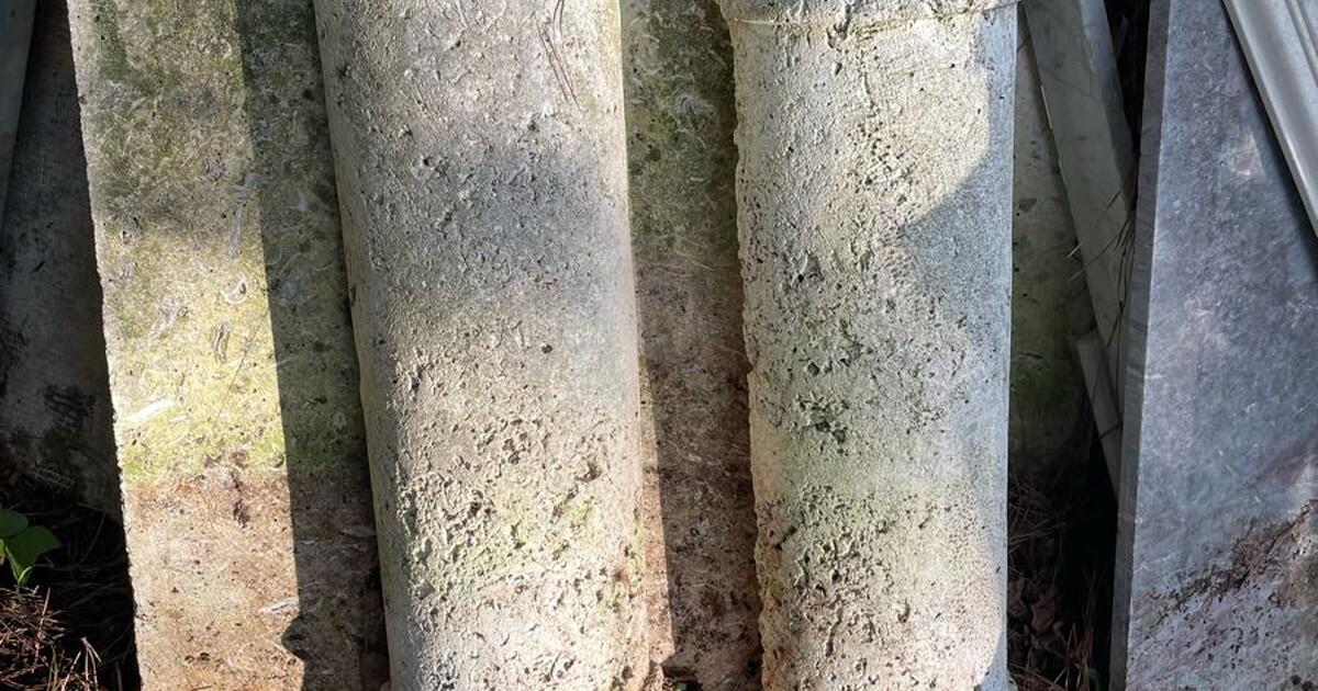 Real Carved Florida Keystone Coral Vintage Each half column 36” tall ...