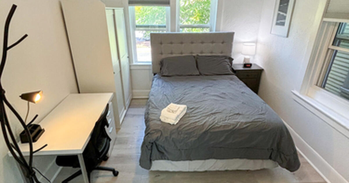 Large Private Bedroom - Ideal for Intern, Grad + Academics, Military ...