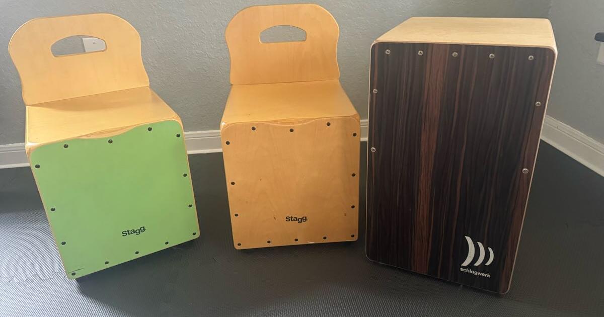 3 Slightly Used Cajons for the family! for $300 in Canyon Lake, TX ...