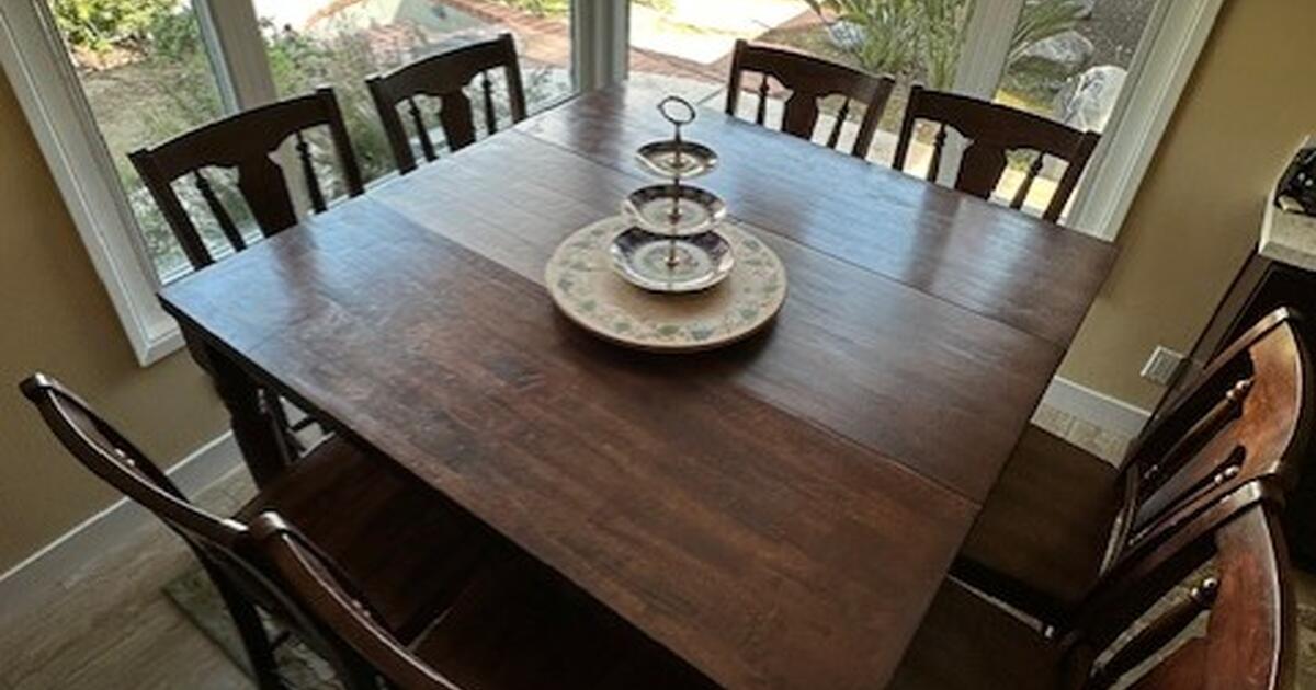 Pub Style dining table with 8 chairs for $140 in Glendale, CA | For ...