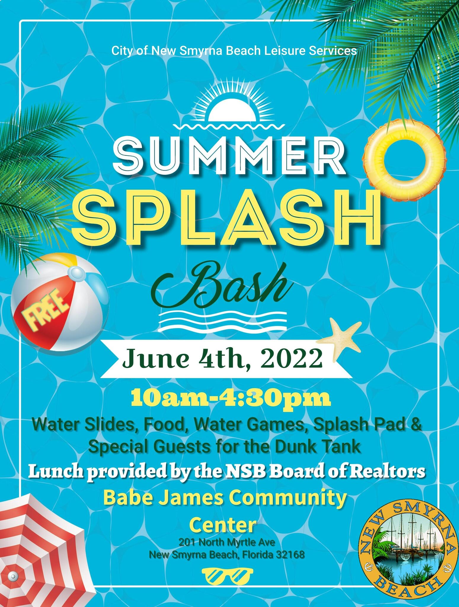Slide into summer at our Summer Splash Bash on June 4 (City of New ...