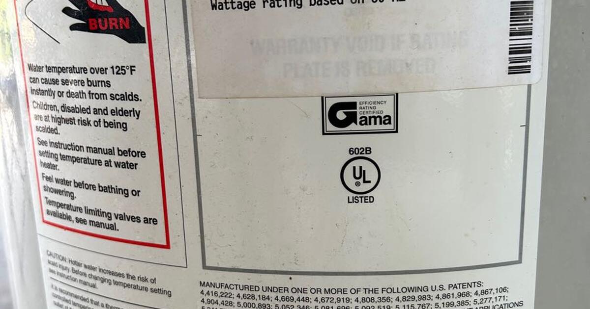 Electric 30 gallon water heater for Free in Waco, TX | Finds — Nextdoor