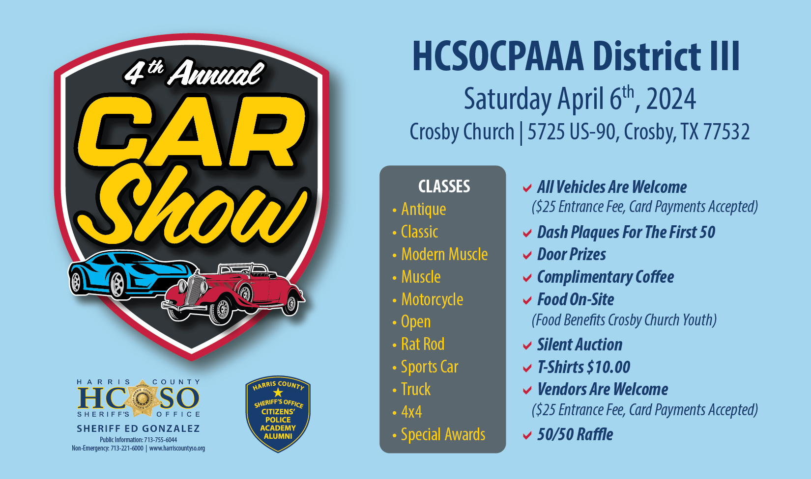 Join the HCSO Citizen’s Police Academy Alumni Association at the Fourth ...