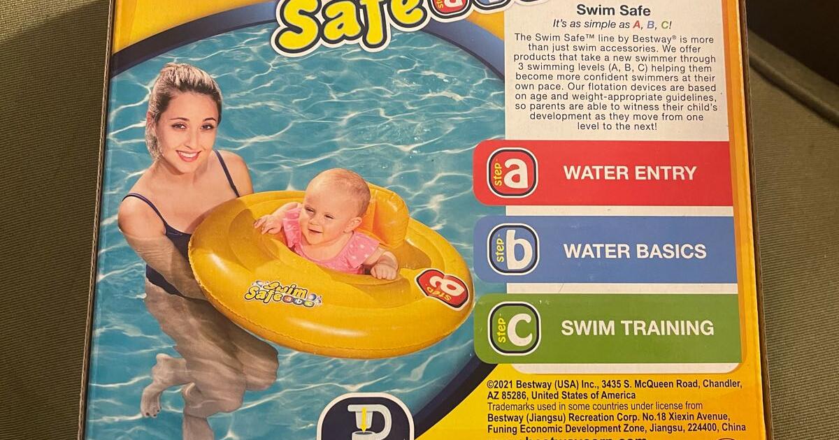 BESTWAY ONE DOUBLE RING BABY SEAT SWIM SAFE INFLATABLE TUBE (STEP A) 0 ...