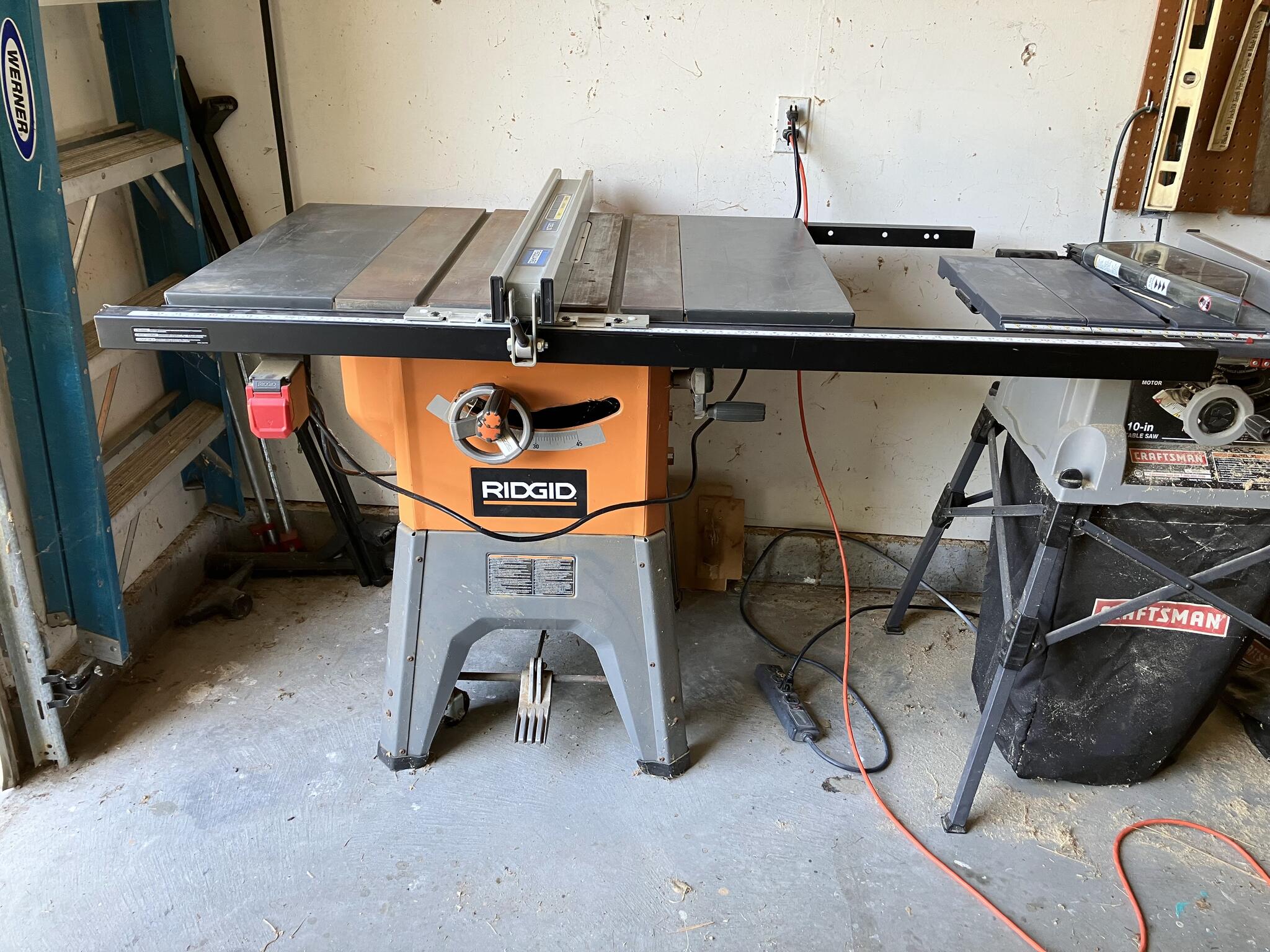 Ridgid R4512 10 inch table saw with many upgrades, may need new ...