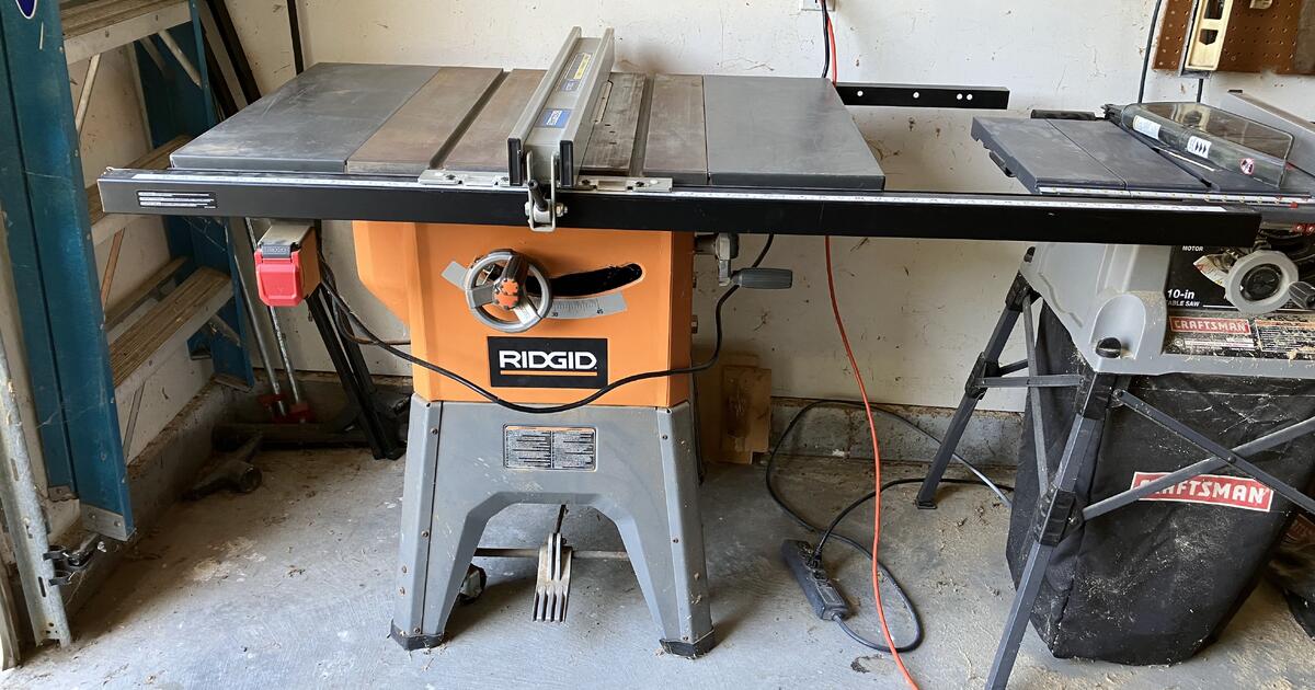 Ridgid R4512 10 inch table saw with many upgrades, may need new ...