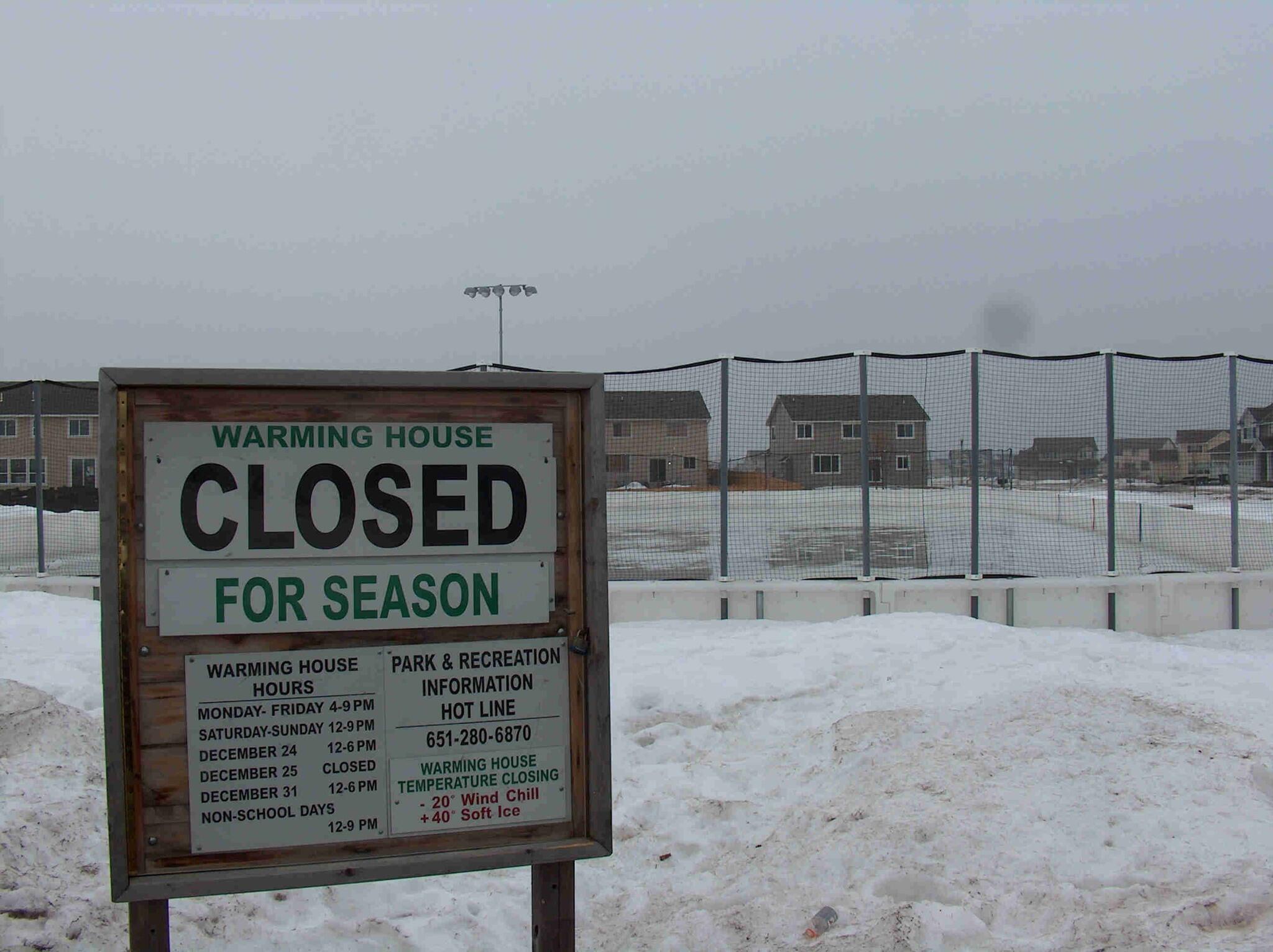 The Warming Houses are now closed for the season due to warmer ...