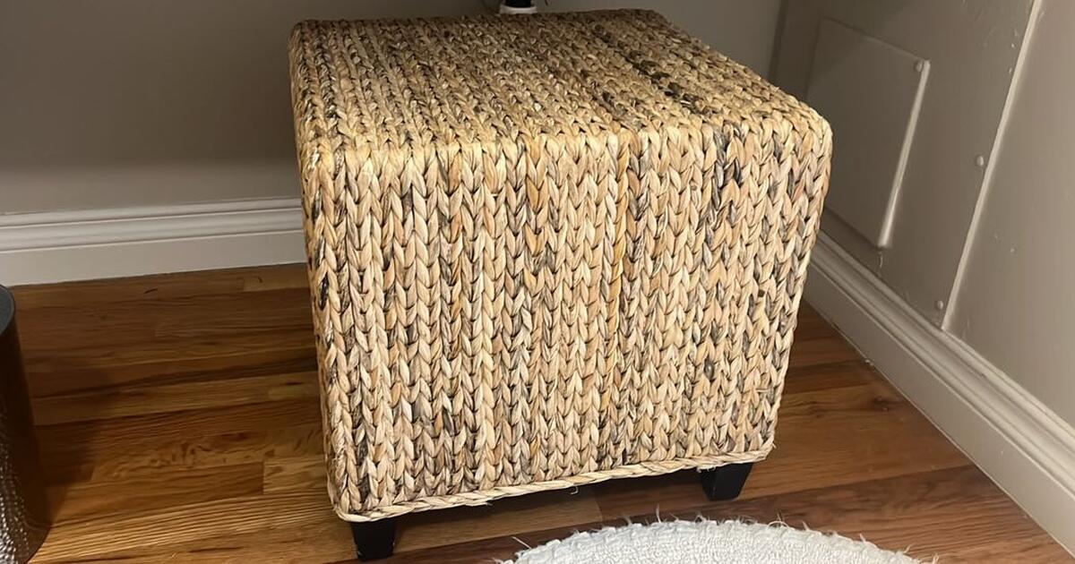 Rattan/ Wicker Ottoman for $30 in Denver, CO | Finds — Nextdoor