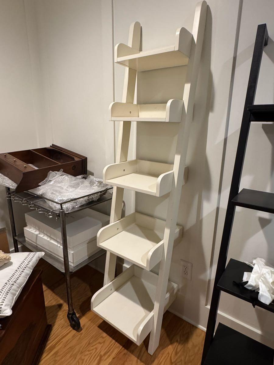Pottery Barn White Ladder Shelf for $30 in Atlanta, GA | For Sale ...