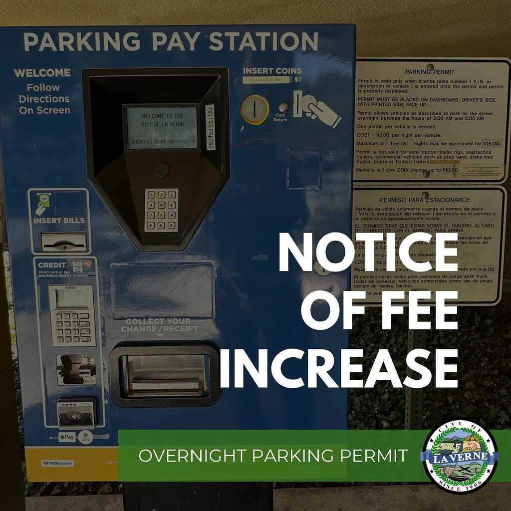 Effective July 1, 2023, Temporary Overnight Parking Permits will increase to $5 per night.