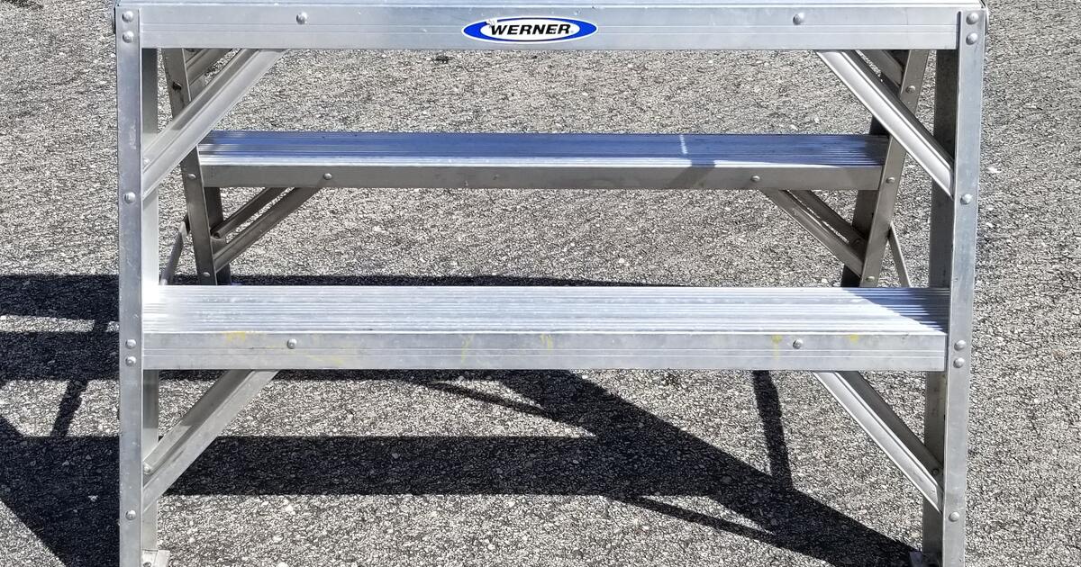 Werner Aluminum Work Stand / Step Ladder for $40 in Plainfield, IL ...