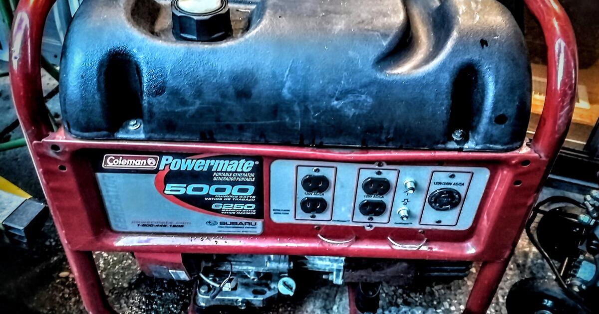 COLEMAN Powermate™ 5000 Portable Generator for $250 in Puyallup, WA ...