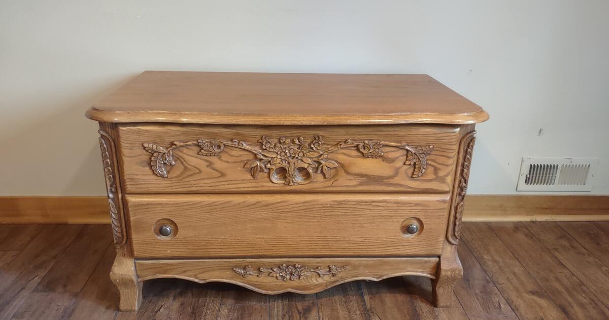 Solid Oak Wooden Storage Chest-Summit Furniture A-America for $300 in ...