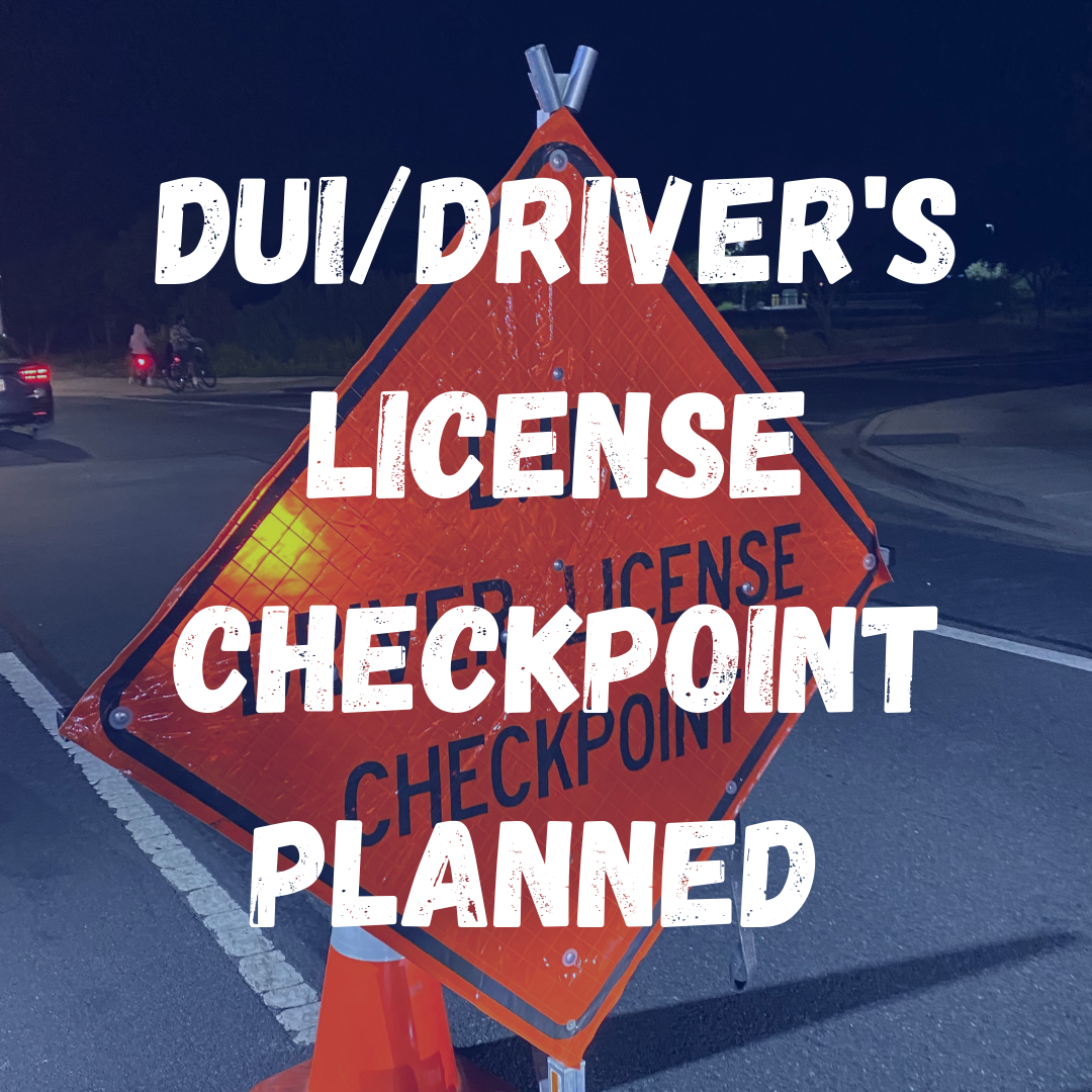 Brentwood Police Department Holding DUI Checkpoint Friday, June 20th, 2025 (Brentwood Police ...