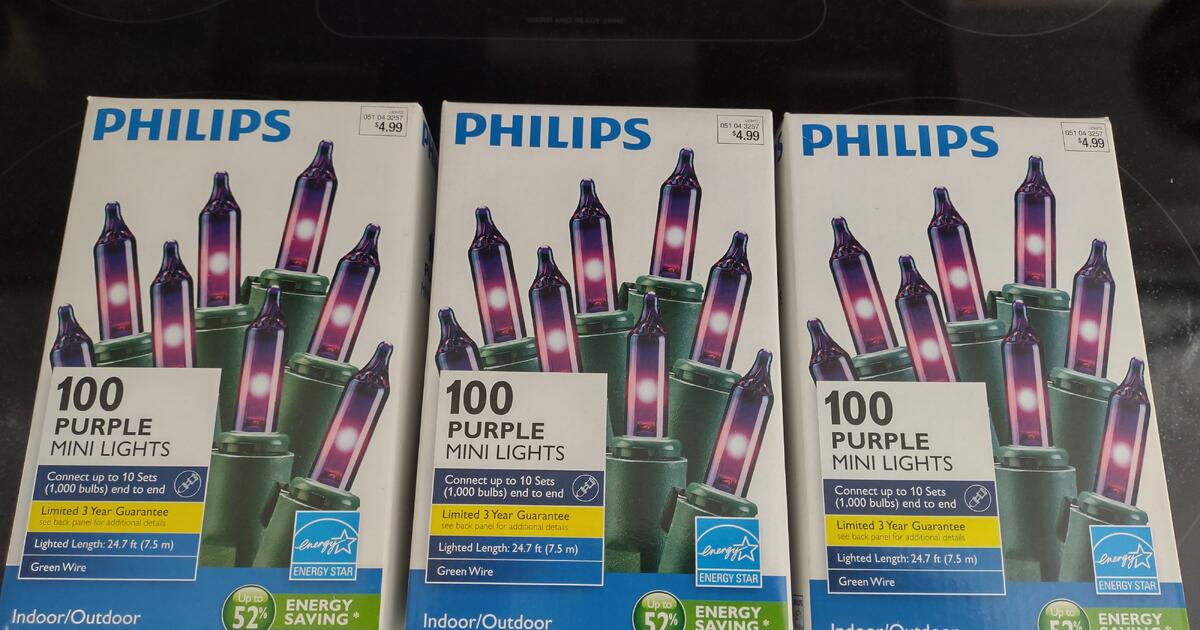 New Philips 300 purple mini lights for $7 in Jacksonville, FL | For ...