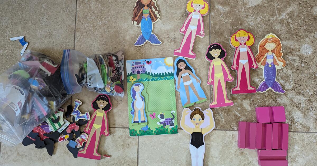 Multiple sets magnetic dress up dolls for $25 in Rocklin, CA | For Sale ...