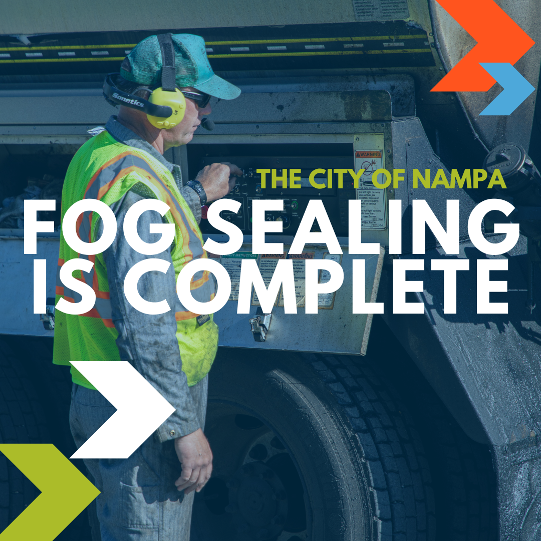 🚧 Chip Sealing Update: Fog Sealing is COMPLETE! (City of Nampa ...