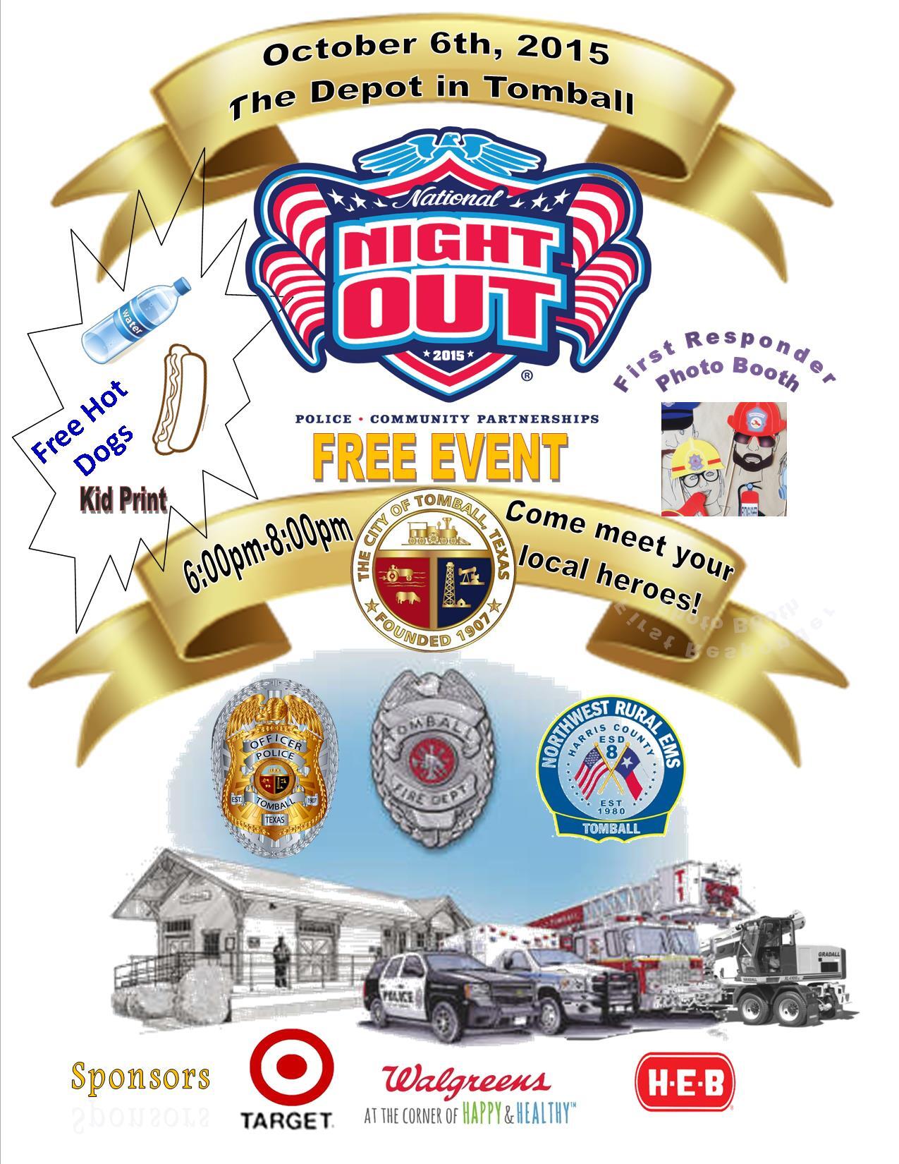 National Night Out - October 6, 2015 (Tomball Police Department ...