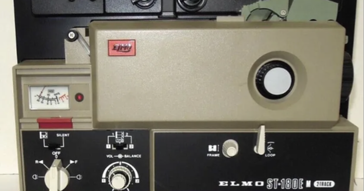 2-track ELMO Sound Projector, Super 8 - ST-180E NEVER opened/brand new ...