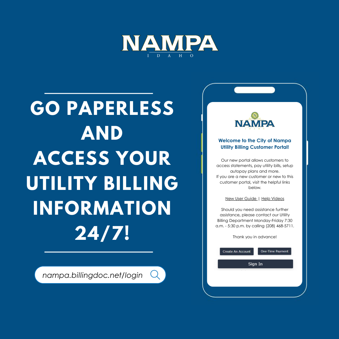 ♻️ Go Paperless with the City of Nampa’s Utility Billing Customer ...