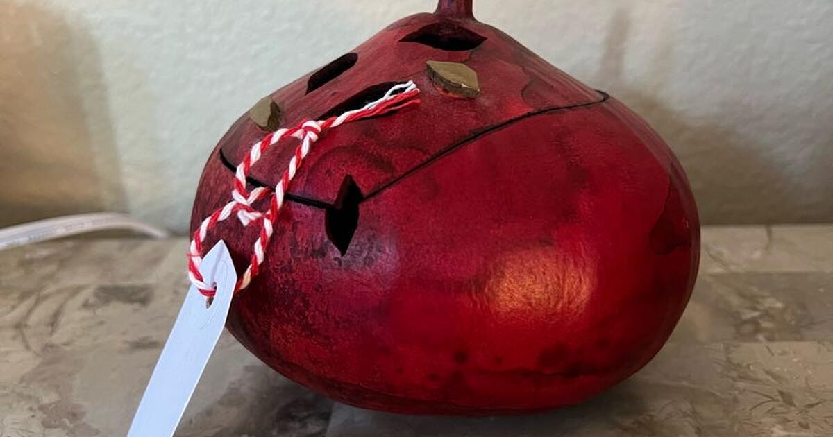 Handmade 6x6 Red Gourd for $10 in Rocklin, CA | For Sale & Free — Nextdoor