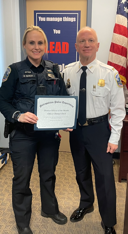 Fifth District Officer of the Month! (Metropolitan Police Department ...