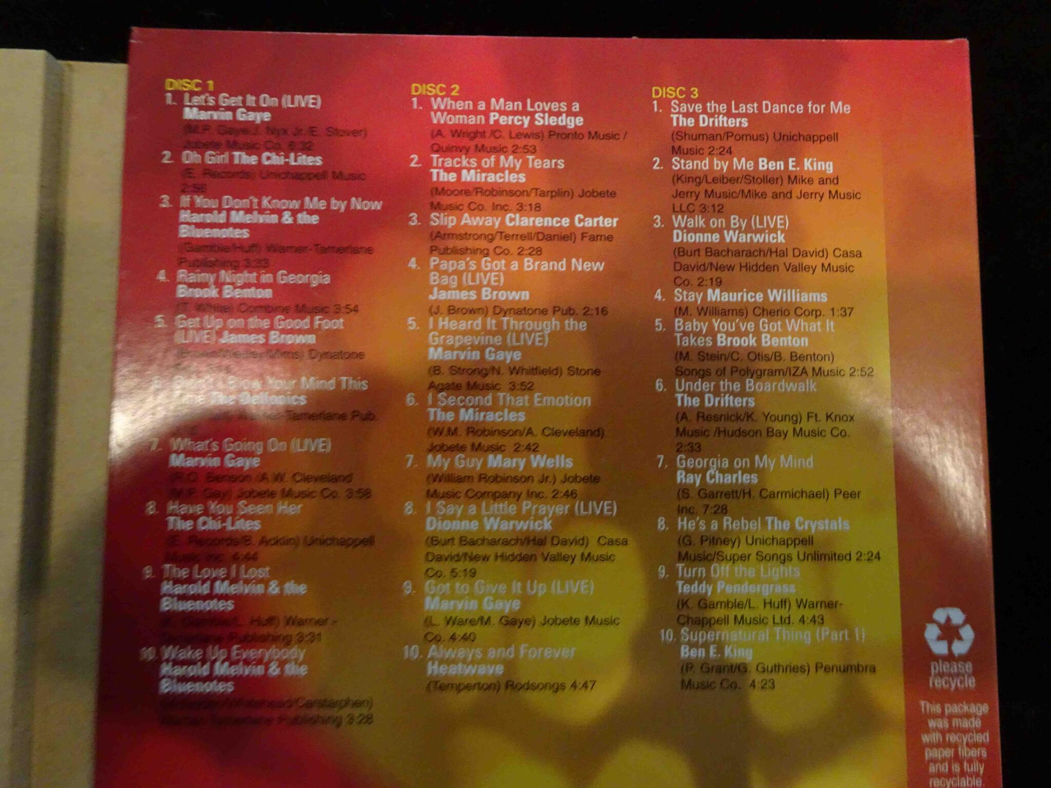 Forever Soul R&B Music CD Set of 3 - Group #9 **Holiday BOGO Special ...