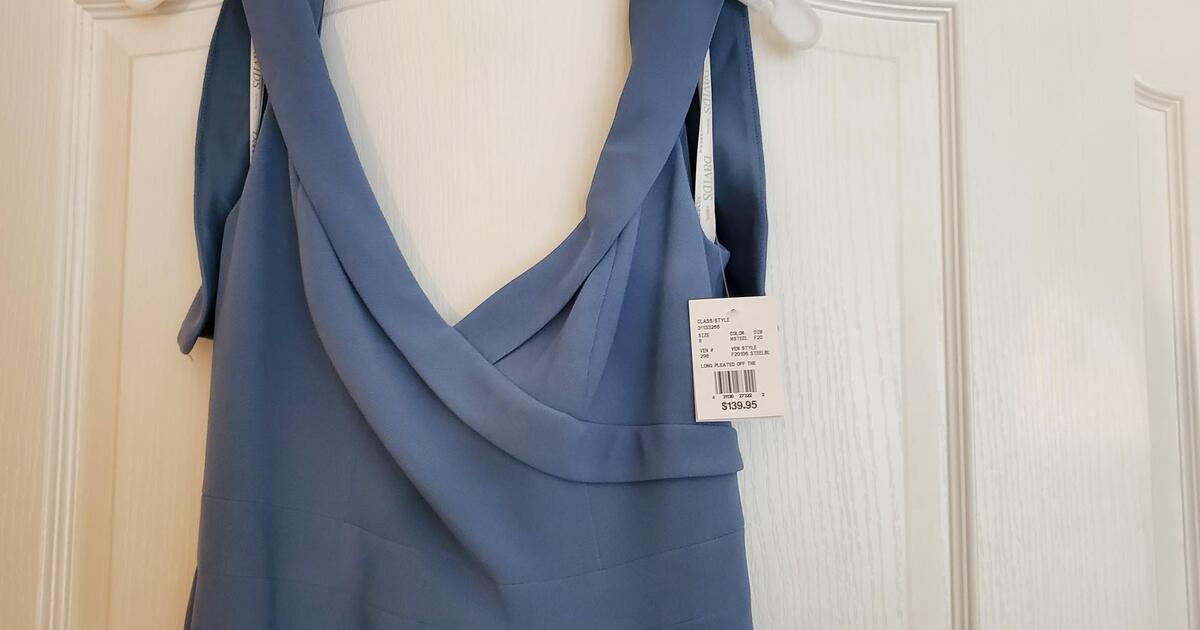 Steel Blue Bridesmaids Dress Size 8 for $60 in Ruskin, FL | For Sale ...