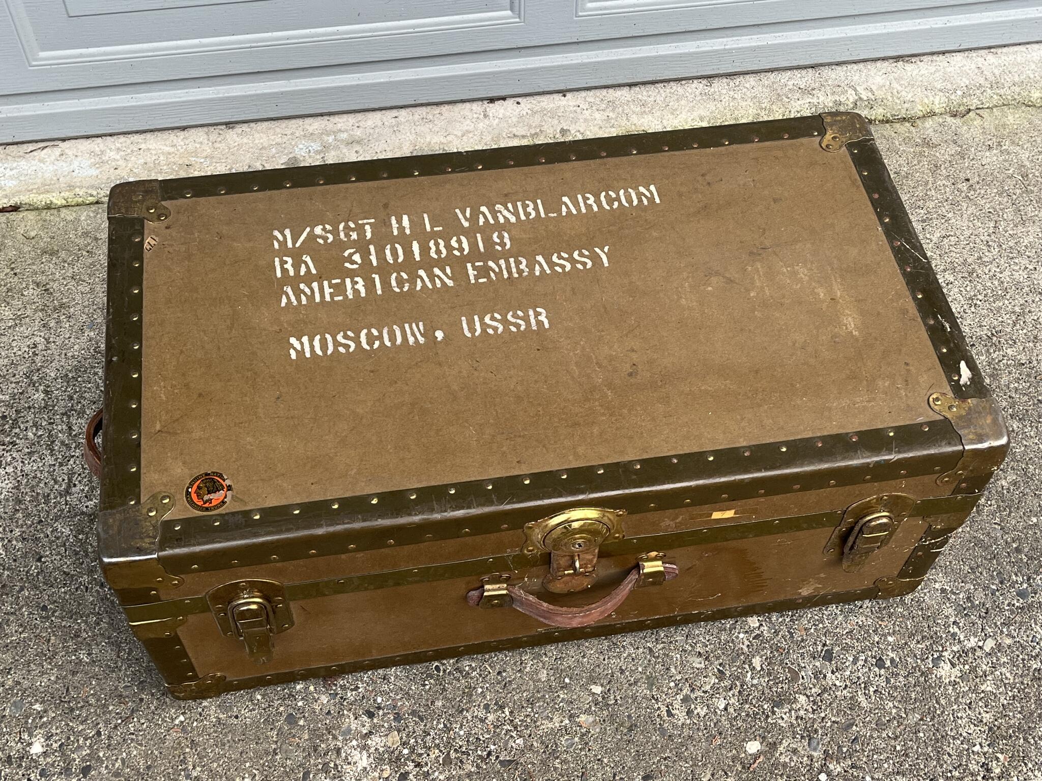 3 Vintage World War II Army Military Foot Locker Trunks for $85 in ...