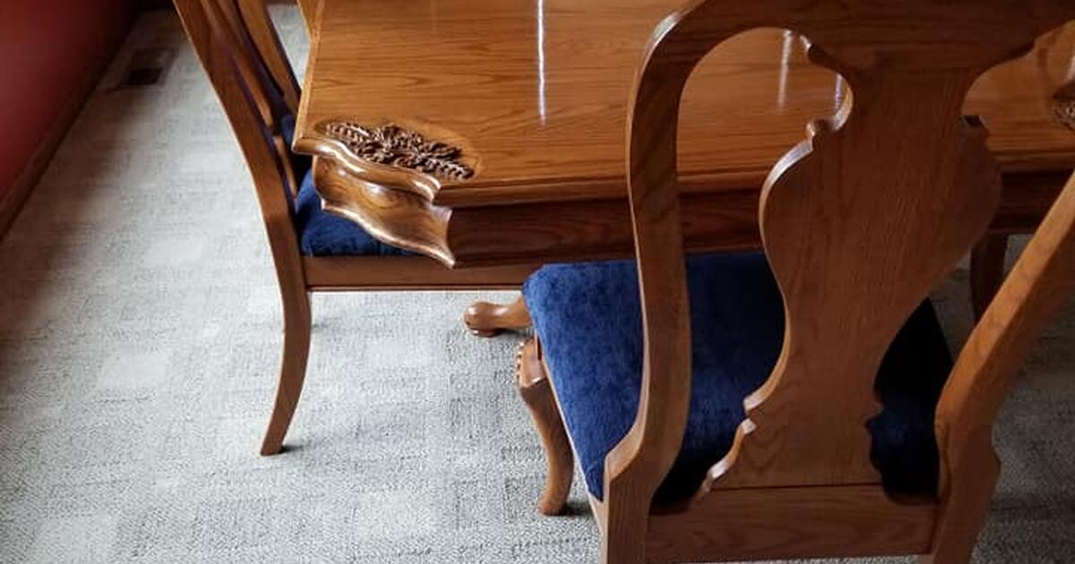 6-chair dining table + buffet table for $300 in Fargo, ND | For Sale ...