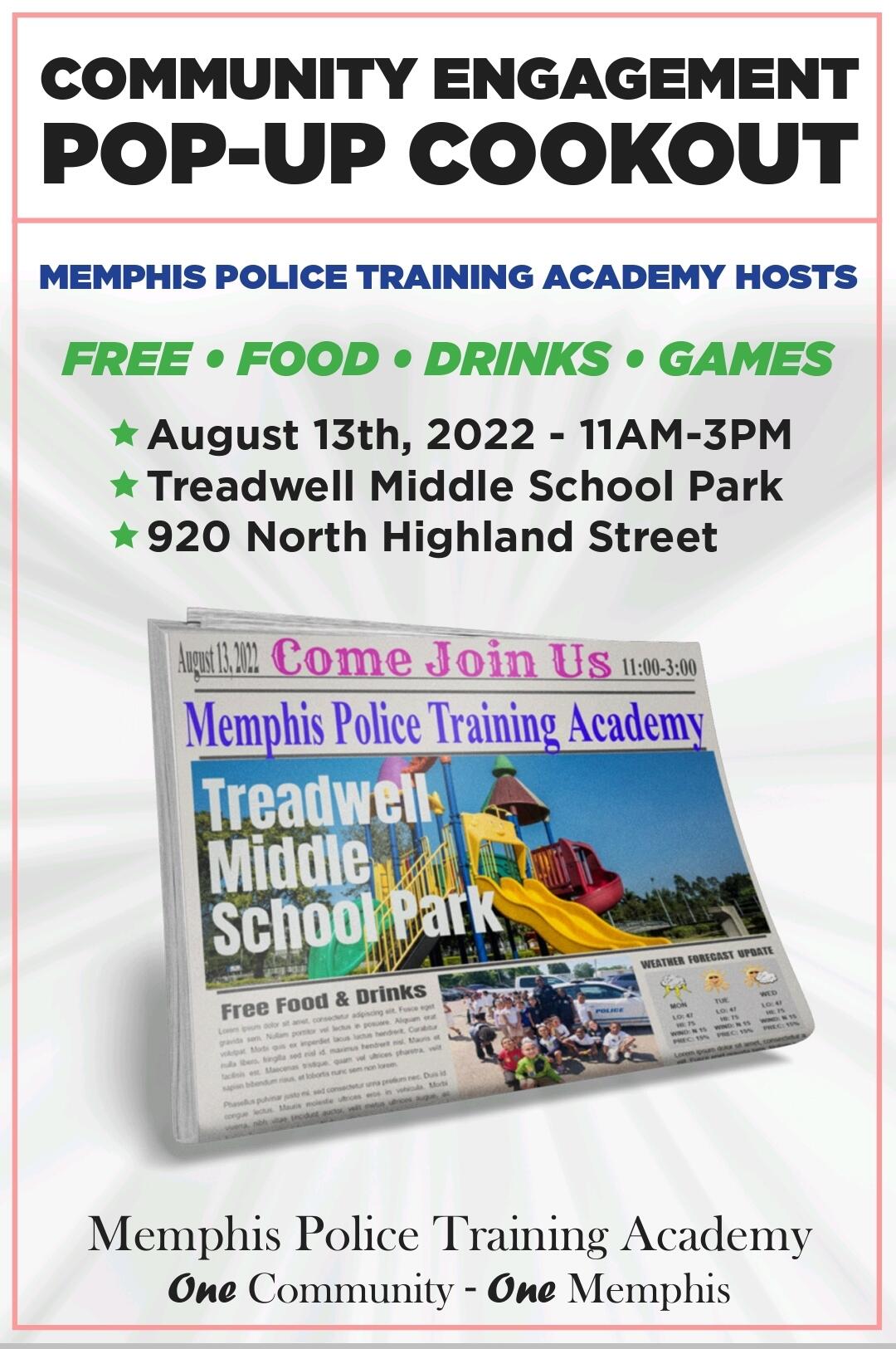 Join MPD at our pop-up community cookout! (Memphis Police Department ...
