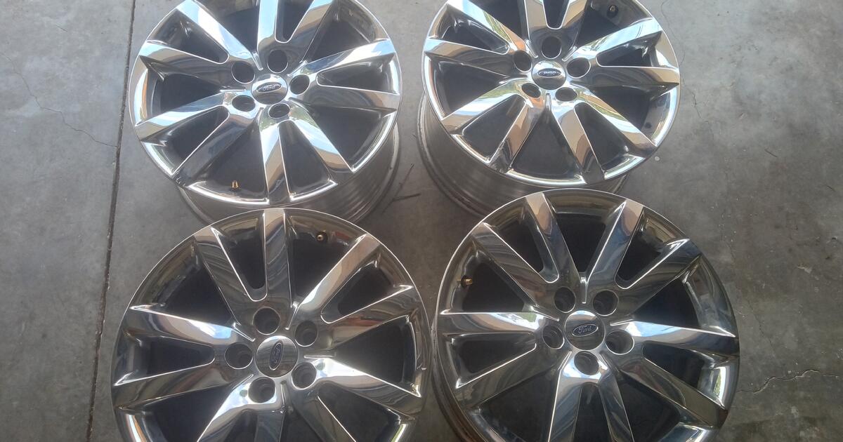 Set of 4 Ford Chrome Wheels and 4 Michelin Tires for $140 in Inverness ...