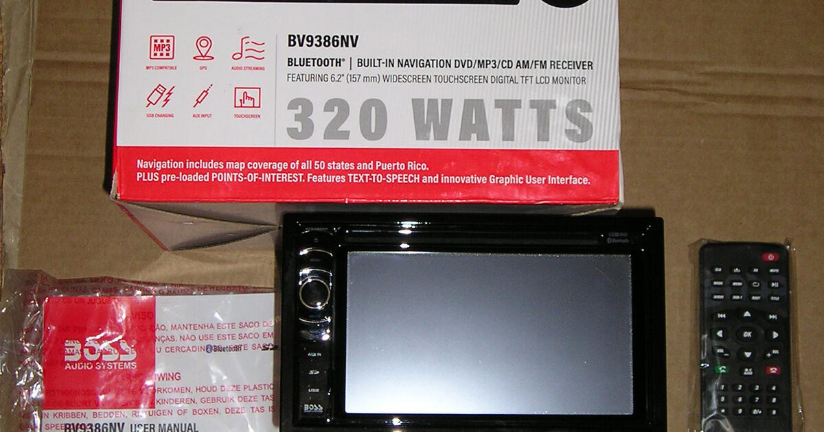 BOSS Audio In-Dash GPS, CD/DVD/DM Phone/Bluetooth Receiver BV9386NV for ...