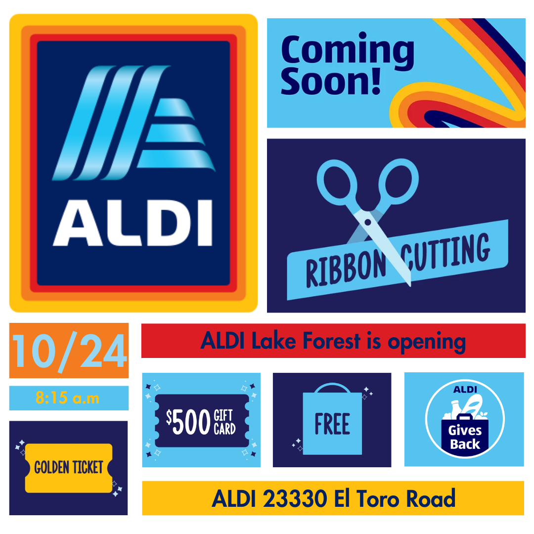 ALDI’s grand opening of its newest location at 23330 El Toro Road, Lake Forest, CA, on October ...