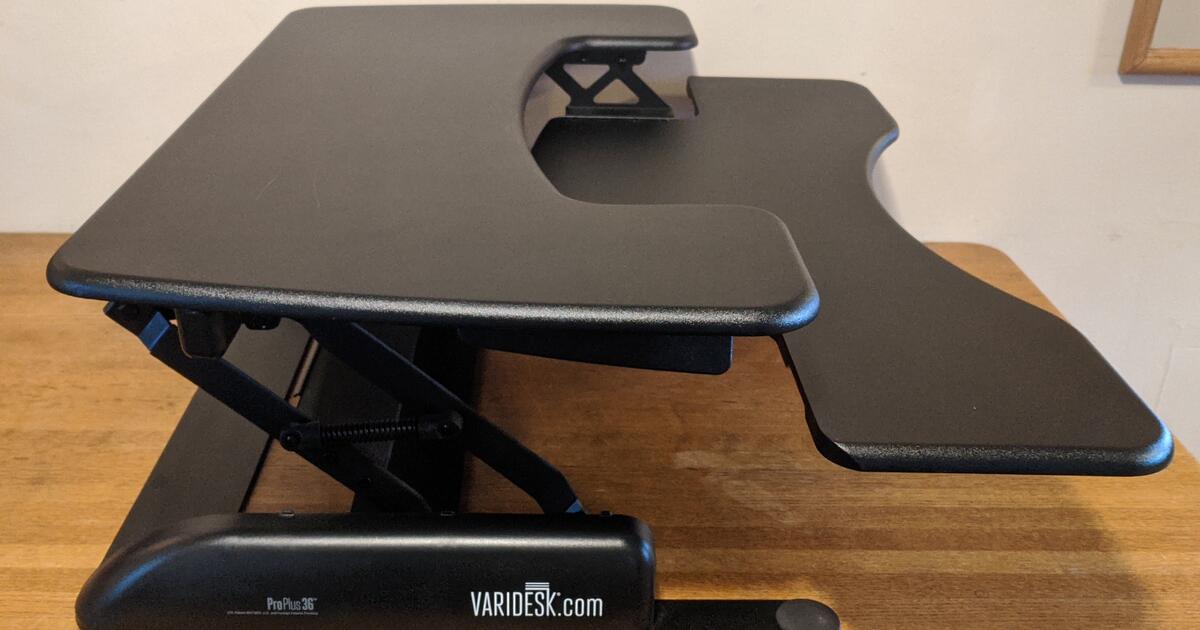 VariDesk Pro Plus 36 - Dual Monitor Standing Desk Converter Riser - Sit ...